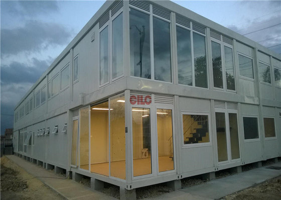 Industrial Flat Pack Container HouseLarge Glass Decoration Flat Pack Prefab House
