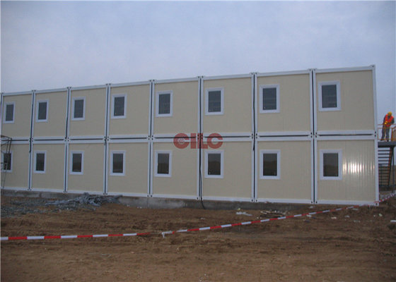 20ft Steel Frame Mobile Container House Prefab Movable For Hotel Labor Camp