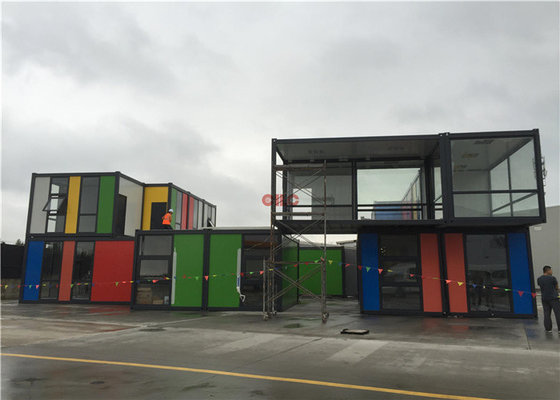 20ft Steel Frame Mobile Container House Prefab Movable For Hotel Labor Camp