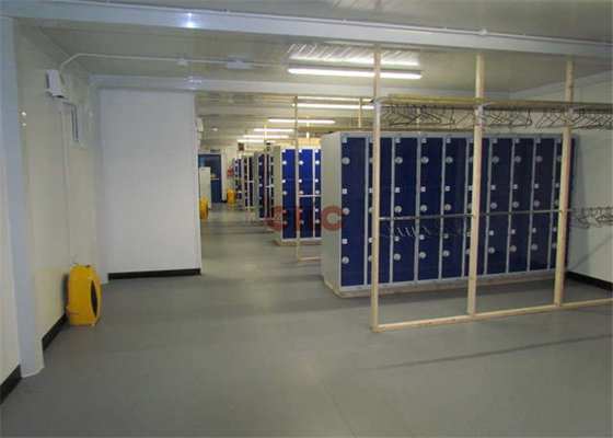 Waterproof Flat Pack Container House Double Side Construction Site Office Container