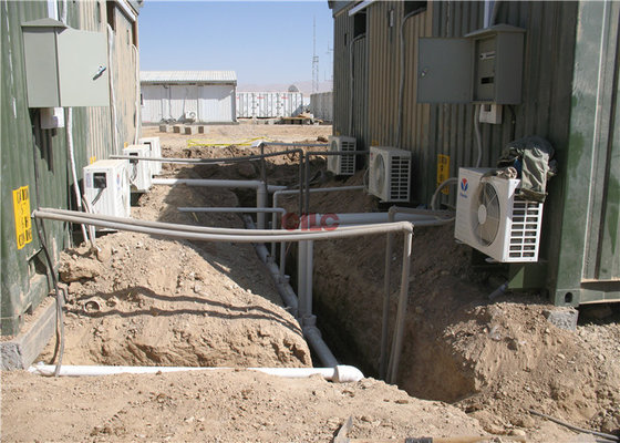Shower Sanitary Shipping Container House Construction With Electric Generator
