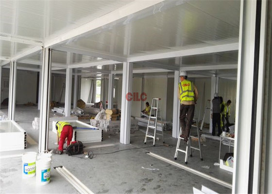 Sandwich Panel Refugee Container Container House Construction For Labor Camp