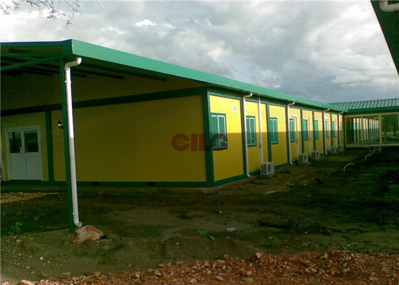 Moisture Proof Prefab Container Homes Profile Steel Frame For Labor Gas Camping