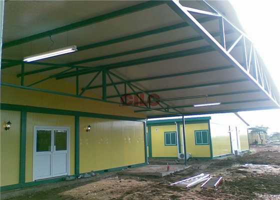 Moisture Proof Prefab Container Homes Profile Steel Frame For Labor Gas Camping