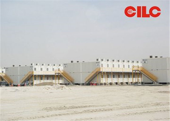 Three Storey Modular Construction Containers Durable For Oil Gas Camping