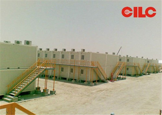 Three Storey Modular Construction Containers Durable For Oil Gas Camping