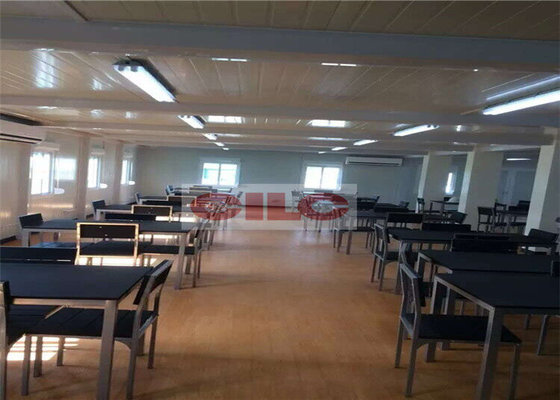 High Flexibility Canteen Container 100 People Capacity Portable Restaurant Buildings