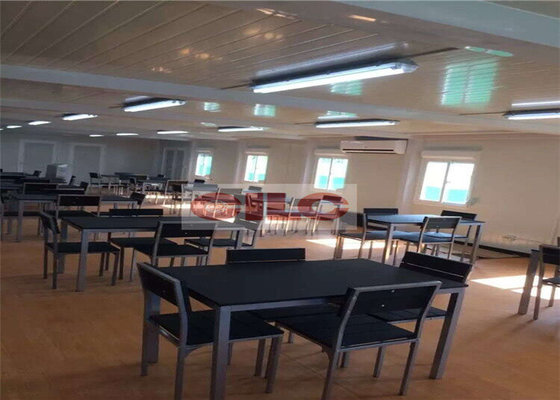High Flexibility Canteen Container 100 People Capacity Portable Restaurant Buildings