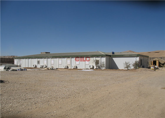 20ft 40ft Portable Accommodation Buildings Anti - Earthquake Refugee Camp Slopped Roof