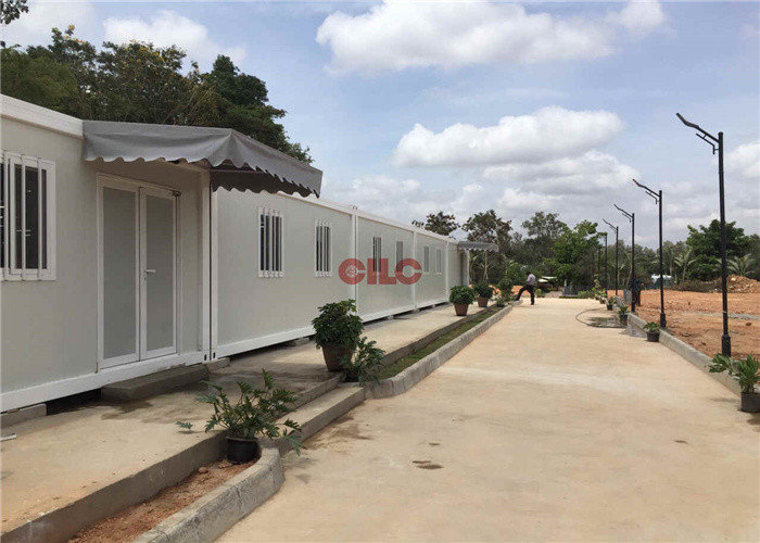 Pop Up Movable Portable Canteen Buildings Prefabricated For 100 Person