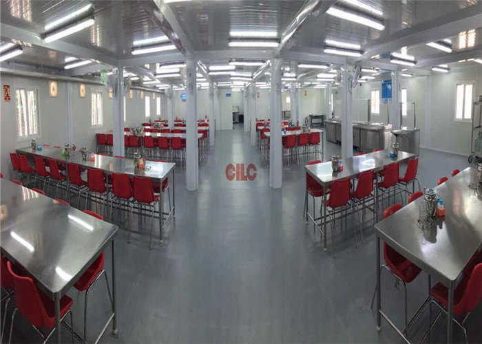 10ft 20ft 40ft Portable Canteen Buildings Easy Assembly Construction Site Canteen