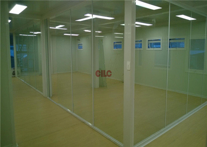Luxury Porta Cabin Prefab Container Homes Soundproof With French Glasses