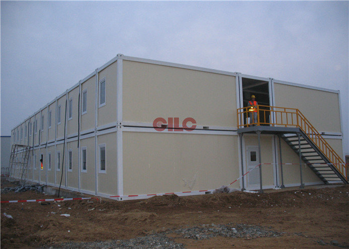 Expandable Mobile Container House Anti - Earthquake Structure 2 Storey Flodable