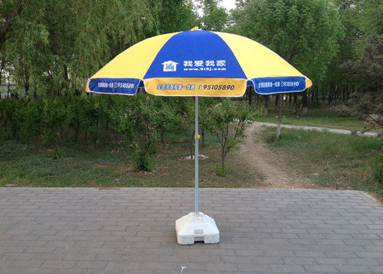 parapluie multi promotionnel de patio de couleur de 210D Oxford avec de diverses couleurs adaptées aux besoins du client, 1,2 M * 8 K