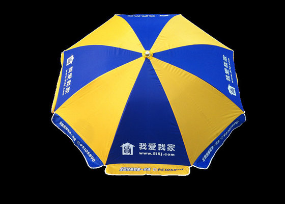 parapluie multi promotionnel de patio de couleur de 210D Oxford avec de diverses couleurs adaptées aux besoins du client, 1,2 M * 8 K