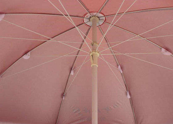 parapluie de plage protégeant du vent de 2.4m avec les nervures en acier d'articles, conception professionnelle