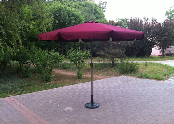 Conception extérieure manuelle de mode de parapluie de jardin 2,7 M * 8 K, 200g ont enduit le polyester
