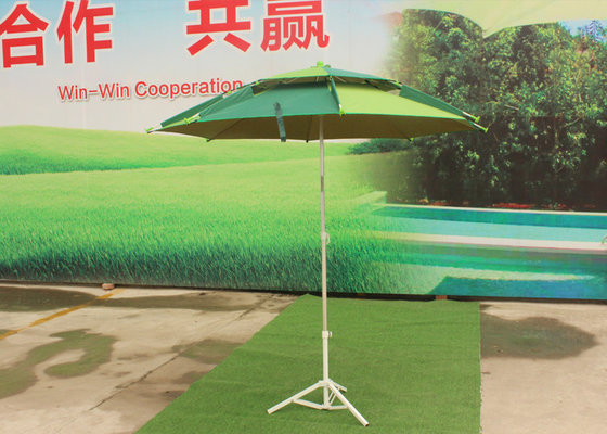 Haut argent léger de parapluie de plage de fibre de verre enduit pour la rue commerciale
