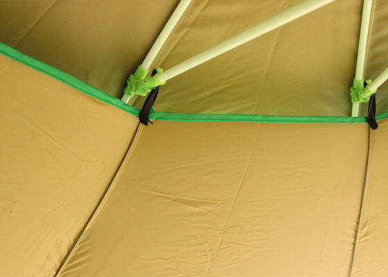 Haut argent léger de parapluie de plage de fibre de verre enduit pour la rue commerciale