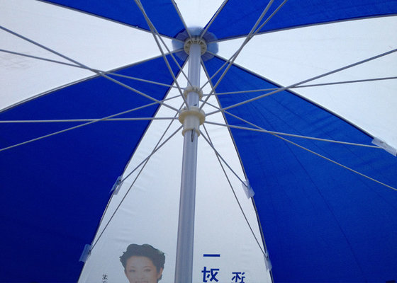 Parapluies portatifs de parasol de plage de publicité extérieure avec l'impression de transfert de chaleur