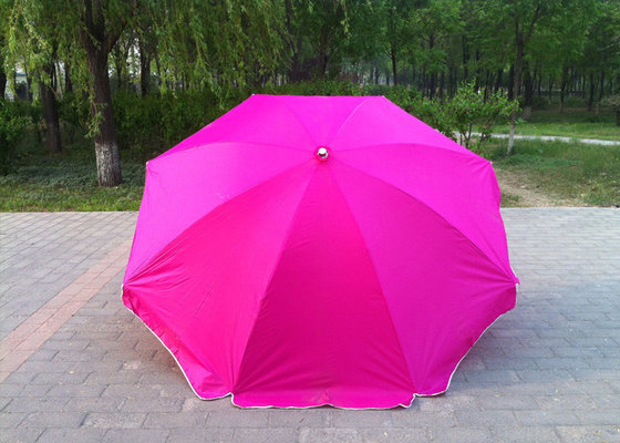 Forme ronde UV de parapluie extérieur de jardin de rose de Rose anti avec des nervures de 12*23mm