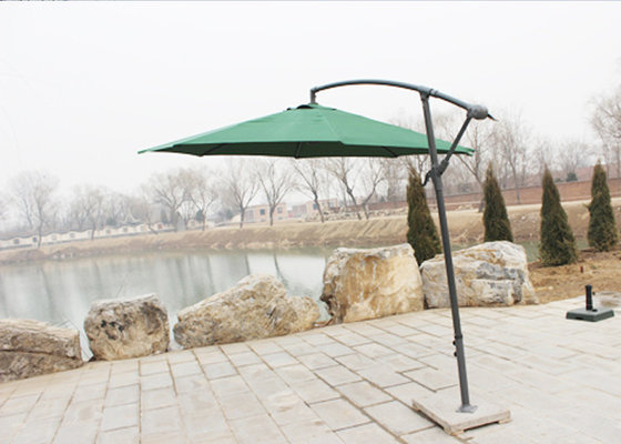 parapluie accrochant en porte-à-faux de patio de 300cm/parapluie patio de compensation avec la base