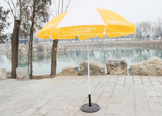 Grand parapluie de plage stable, marqué parapluies promotionnels avec le tissu de 210D Oxford