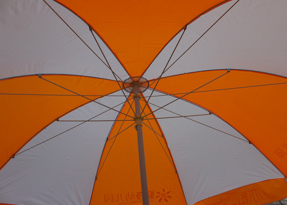 Grand parapluie de plage stable, marqué parapluies promotionnels avec le tissu de 210D Oxford