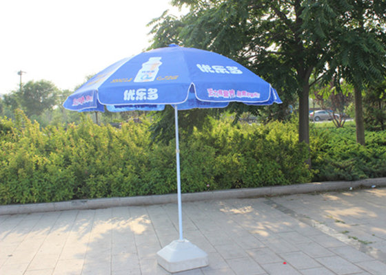 Parapluie extérieur rond de slogan ouvert facile, parapluies de plage colorés forts