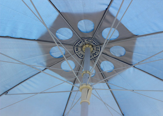 Parapluie extérieur rond de logo fait sur commande, parapluie de Sun extérieur pour le jardin avec la frange