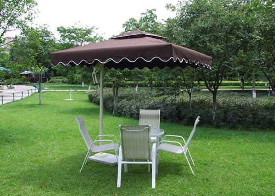 Cadre excentré d'acier inoxydable de parapluie de patio de place de 2,5 M pour des restaurants
