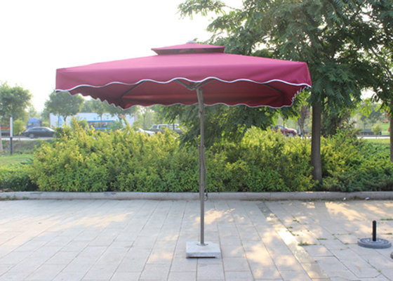 Style extérieur rectangulaire suspendu Digital de Bali de parapluie imprimée pour la villa