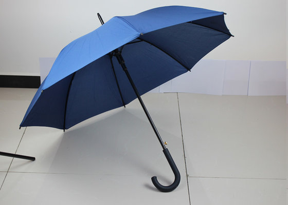La coutume a stigmatisé les parapluies promotionnels de golf avec le tissu du pongé 190T, poignée incurvée