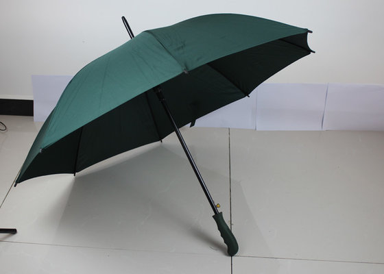 Parapluie étroit ouvert de golf d'automobile verte faite sur commande avec le logo d'impression de transfert