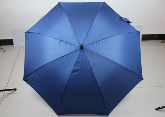 Nervures ouvertes de double de parapluie de golf d'automobile bleue de 30 pouces avec la copie de transfert de chaleur