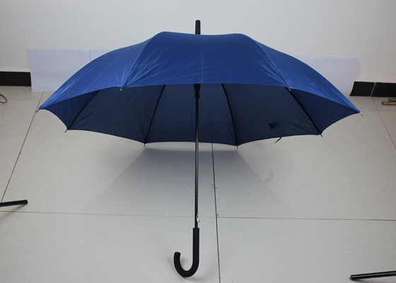 Nervures ouvertes de double de parapluie de golf d'automobile bleue de 30 pouces avec la copie de transfert de chaleur