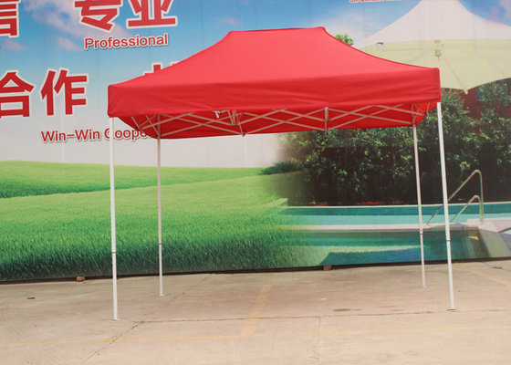 Rouges portatifs sautent la protection de Sun de tissu de la tente 420D Oxford du marché pour le jardin