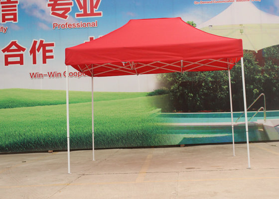 Rouges portatifs sautent la protection de Sun de tissu de la tente 420D Oxford du marché pour le jardin