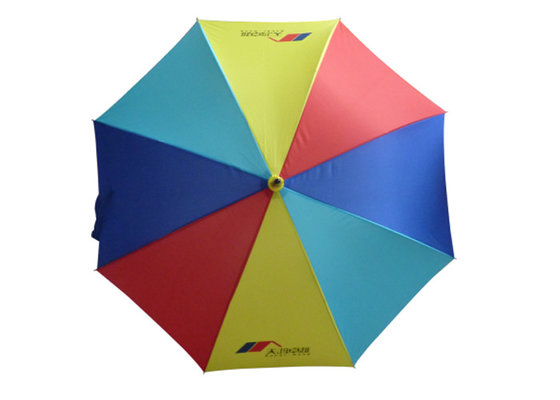 Parapluie de golf d'arc-en-ciel de 23 de pouce 27 nervures de pouce 8 pour annoncer la promotion