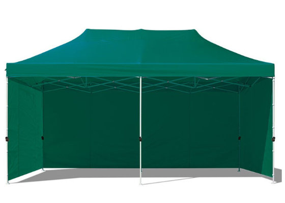 Le tissu vert 3x6 sautent le pavillon de belvédère, en aluminium sautent le belvédère avec des côtés