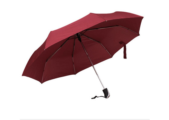 Parapluies faits sur commande de logo d'affaires de publicité avec l'axe 3 en acier fois