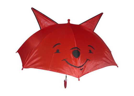 Parapluies de logo d'affaires de poignée de J, les parapluies formés par animal des mini enfants