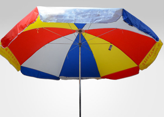 Grand parapluie extérieur de parasol d'arc-en-ciel avec l'impression de transfert de chaleur, tissu de polyester