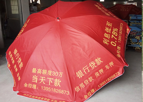 Parapluie promotionnel fait sur commande de parasols extérieurs réglables de Polonais