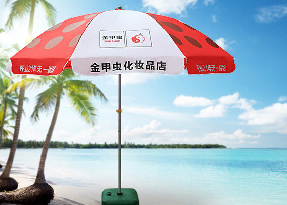 Parapluie extérieur de parasol de jardin de la station de vacances 3m avec le matériel de tissu de haute catégorie, cadre en acier fort