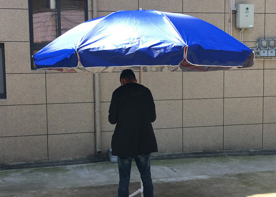 Résistant UV de jardin de parasols enduits argentés de parasols pour la promotion d'affaires
