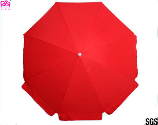 Parapluie de plage fait sur commande protégeant du vent pliable avec le cadre en acier de peinture blanche