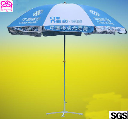 Parapluie de plage extérieur de bière de parapluies de logo d'affaires de cadre en acier 90cmx8k