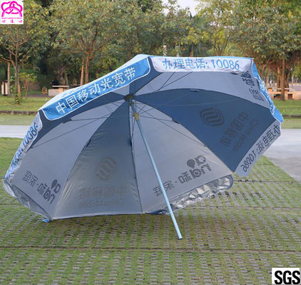 Parapluie de plage extérieur de bière de parapluies de logo d'affaires de cadre en acier 90cmx8k