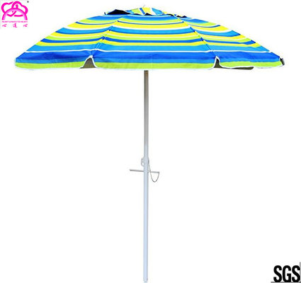 Parapluie de plage UV résistant de Sun de protection de 7 pi avec le dessus d'évent